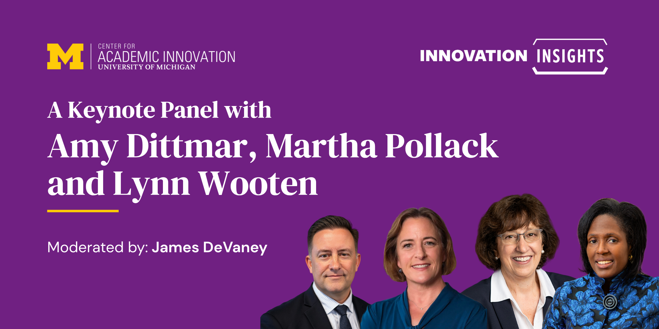 Innovation Insights: A Keynote Panel with Amy Dittmar, Martha Pollack ...
